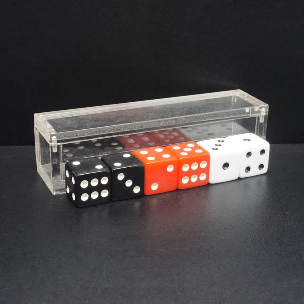 2 Pieces Dice Display Box Acrylic Dice Display Case Acrylic Dice Storage Box Magnetic Dice Box for Game Dice, Transparent