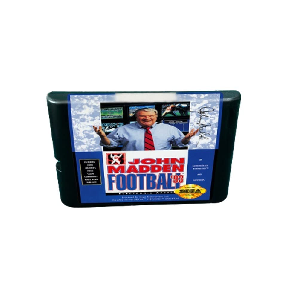 John Madden Football ‘93 Game Cartridge For Sega Genesis Mega Drive Console