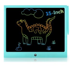 lcd writing tablet for kids, 15 inch electronic erasable drawing tablet, toddler learning educational toys christmas birthday gifts for kids age 3+