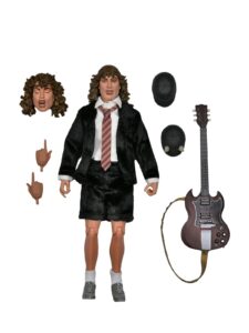 neca ac-dc - angus young highway to hell - figurine habillée 20cm