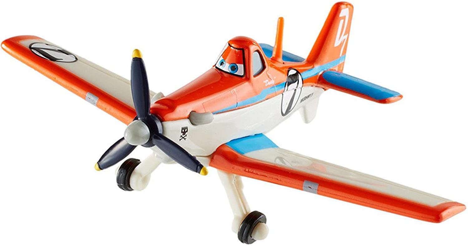 Pixar Planes No.7 Dusty Crophopper 1:55 Metal Diecast Educational Toys Planes Model Decorative Gifts (Dusty Planes)