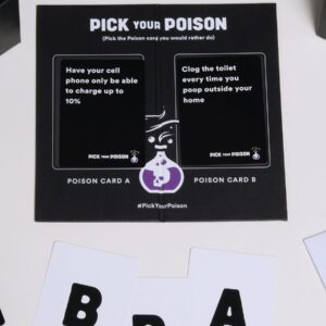 Pick Your Poison Party Game + Family Expansion Set - The “What Would You Rather Do?” Card Game - for Kids, Adults, and Families, Great for a Halloween Party or a Fun Game Night with Friends