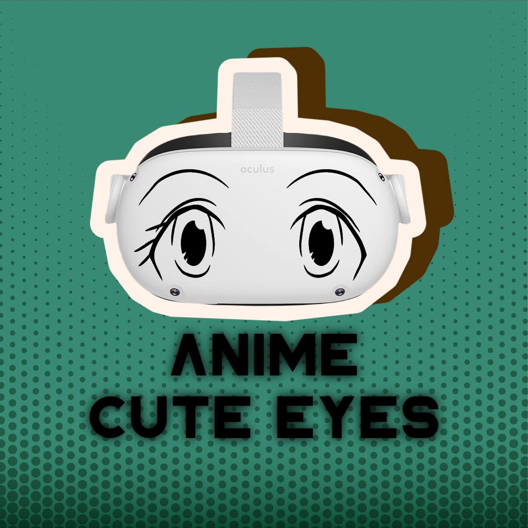 Anime Cute Eyes - Oculus Quest 2 - Decals - Black