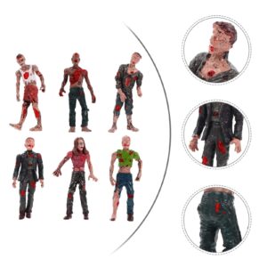 Zerodeko 12 PCS Toy Zombie Action Figures with Movable and Detachable Joints, Mini Zombie Figurines, Bloody Zombie Models for Presents, Decoration, and Party Favors