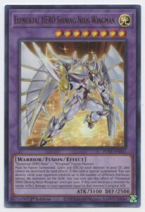 elemental hero shining neos wingman - pote-en041 - ultra rare - 1st edition