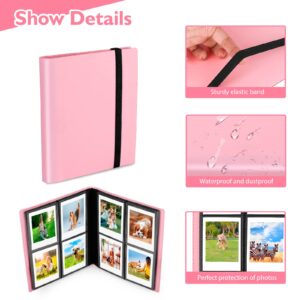 Hearoo 160 Pockets Photo Album with Colorful Stickers for Fujifilm Instax Mini LiPlay EVO Polaroid Snap SnapTouch PIC-300 Z2300 Mint Zip Instant Camera Printer (Pink)