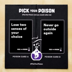 Pick Your Poison Party Game + Family Expansion Set - The “What Would You Rather Do?” Card Game - for Kids, Adults, and Families, Great for a Halloween Party or a Fun Game Night with Friends