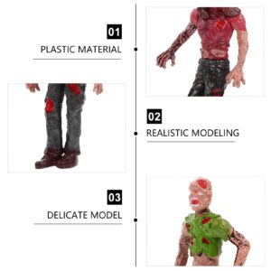 Zerodeko 12 PCS Toy Zombie Action Figures with Movable and Detachable Joints, Mini Zombie Figurines, Bloody Zombie Models for Presents, Decoration, and Party Favors