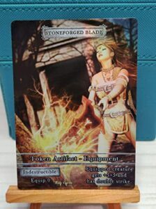 1x stoneforged blade #2 foil laminated custom altered token