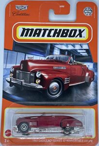 matchbox 2022- 1941 cadillac series 62 convertible coupe [red] 62/100