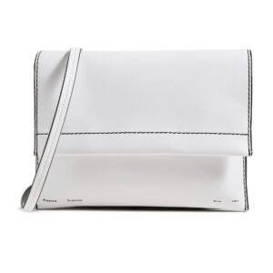 Proenza Schouler White Label Women's Accordion Flap Bag, Optic White, One Size