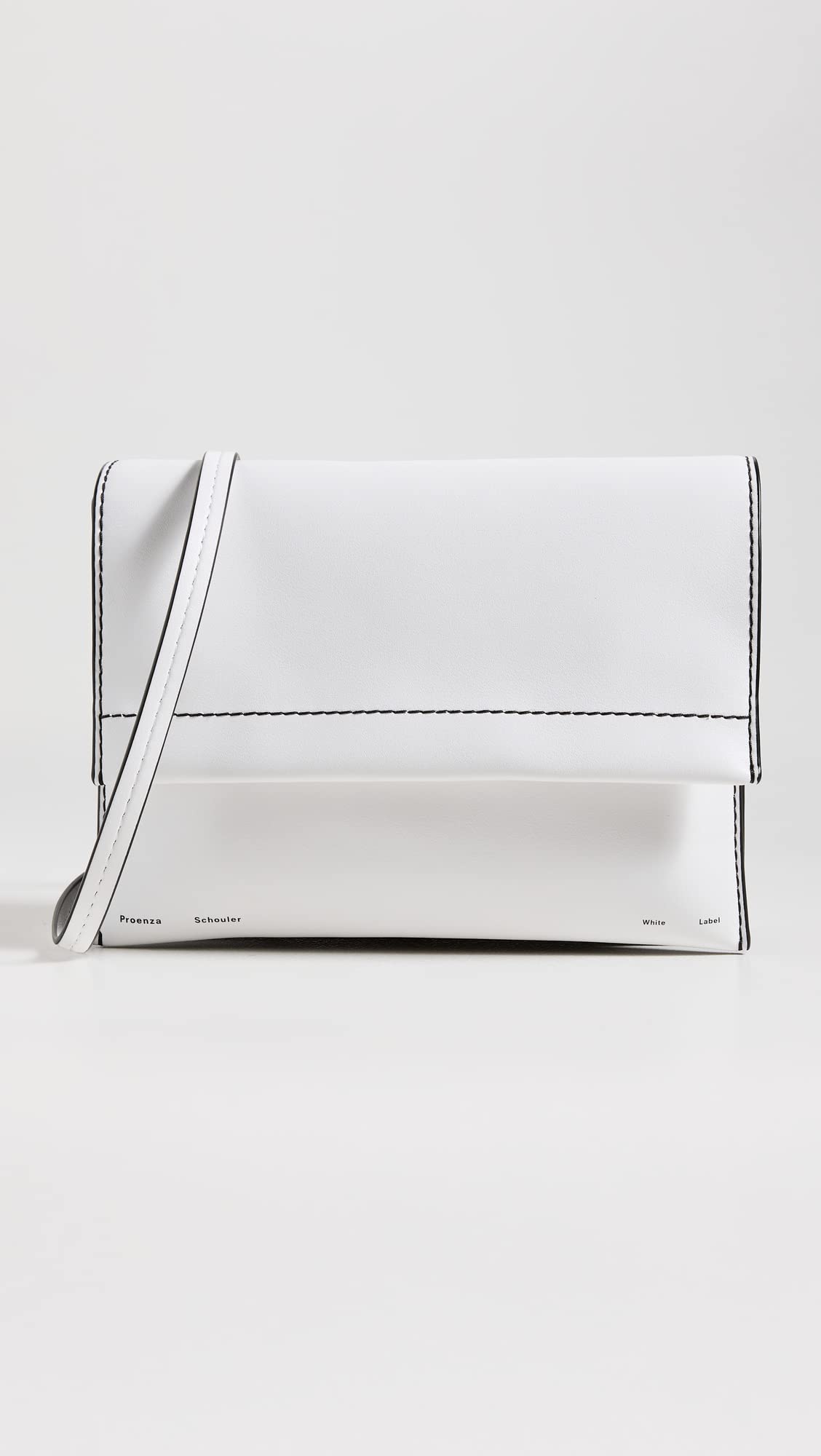 Proenza Schouler White Label Women's Accordion Flap Bag, Optic White, One Size