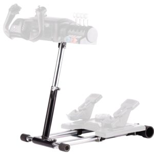 Wheel Stand Pro TB Flight Stand Compatible with Turtle Beach VelocityOne Flight Yoke, Throttle and TB rudders, Also Compatible with Saitek/Logitech Rudders. Flight gear not included.