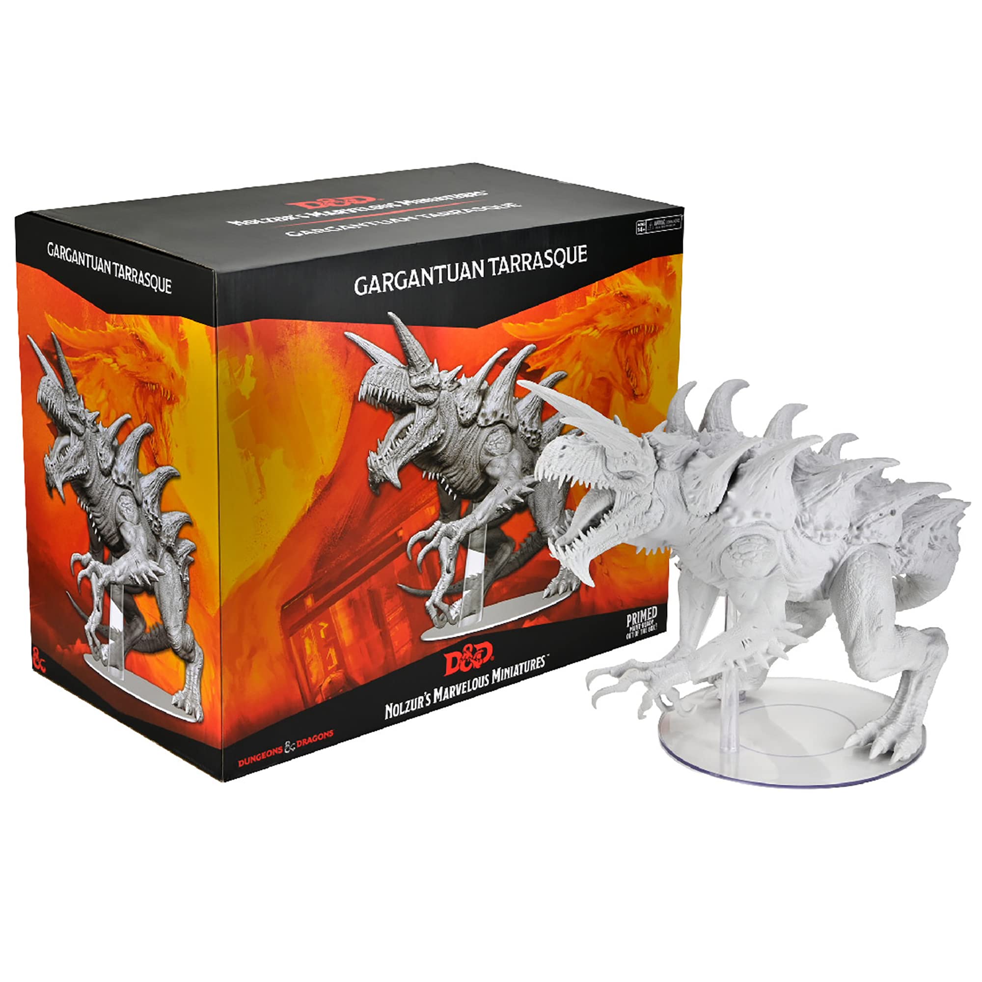 Dungeons & Dragons D&D Nolzur's Marvelous Miniatures: Gargantuan Tarrasque - Unpainted Figure, RPG, Display Or Use with Your Tabletop Roleplaying Games