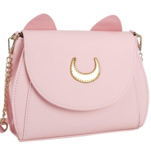 luna cat pu purse moon power handbag sailor guardian makeup bag