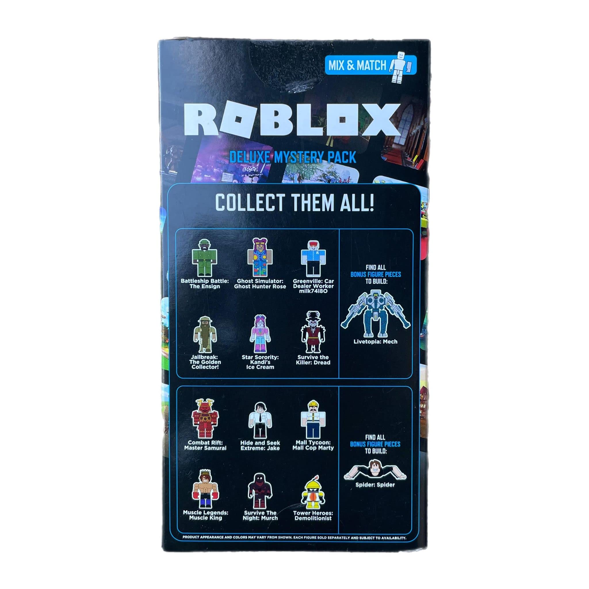 Roblox Deluxe Mystery Pack Action Figure Series 1 2 - Includes Exclusive Virtual Item (Choose Figure) (Combat Rift: Master Samurai)