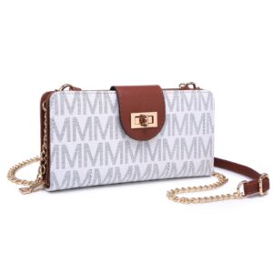 mkp collection women fashion small crossbody shoulder bag cell phone zip wallet purse and handbags clutch with credit card holder and chain strap