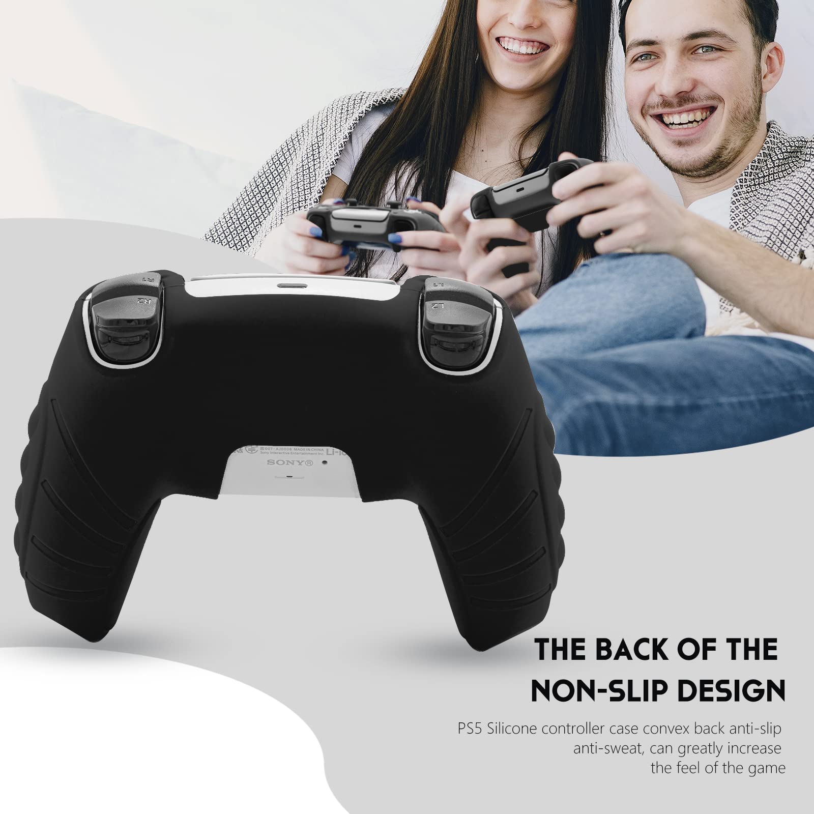 OLYGIVE PS5 Controller Accessories, PS5 Controller Skin and PS5 Controller Charger Dock