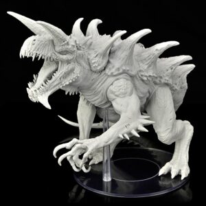 Dungeons & Dragons D&D Nolzur's Marvelous Miniatures: Gargantuan Tarrasque - Unpainted Figure, RPG, Display Or Use with Your Tabletop Roleplaying Games