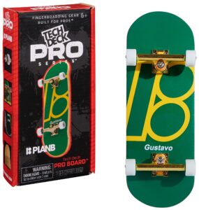 tech deck, plan b pro series finger board with storage display, built for pros; authentic mini skateboards, kids toys for ages 6 and up