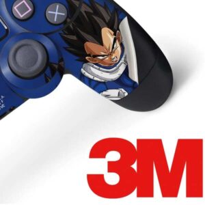 Skinit Decal Gaming Skin Compatible with PS4 Controller - Officially Licensed Dragon Ball Z Vegeta Saiyan Armor Design