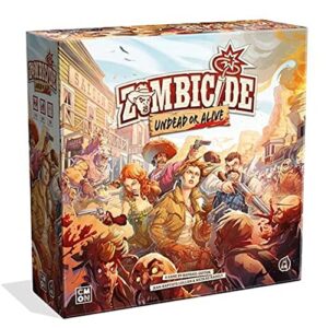 zombicide: undead or alive strategy cooperative game for teens and adults | zombie board game | ages 14+ | 1-6 players | avg. playtime 1 hour | made by cmon