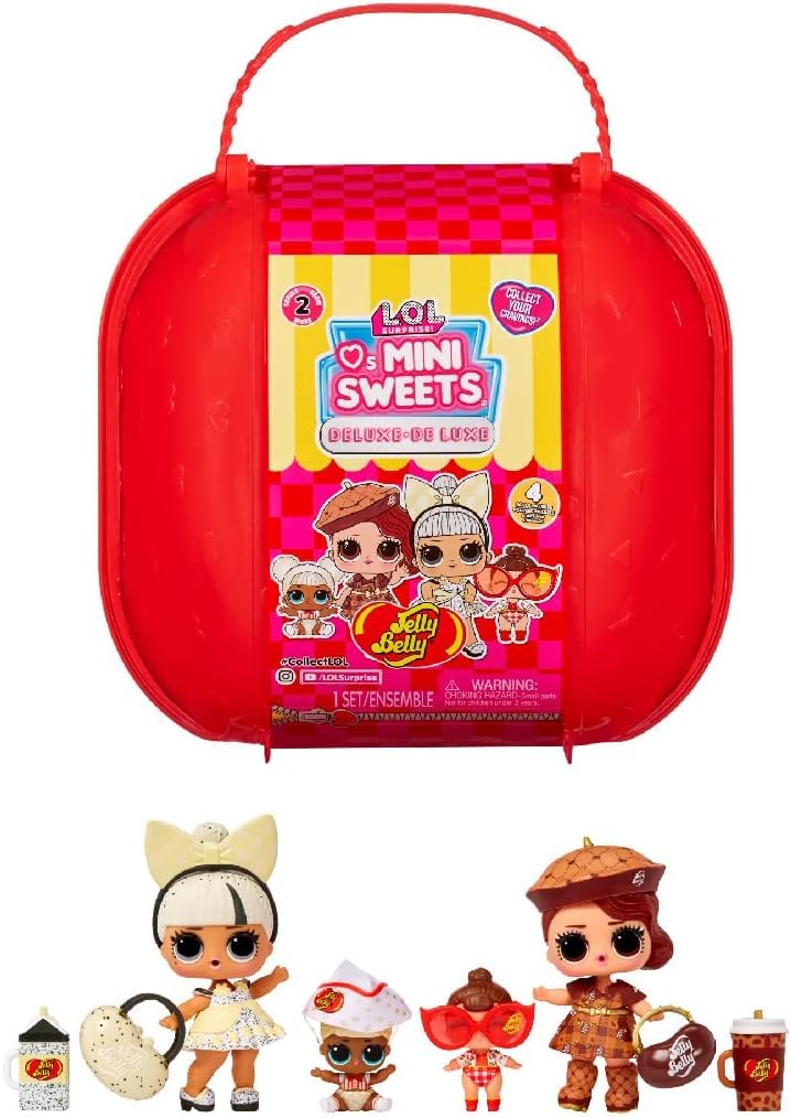 L.O.L. Surprise! Loves Mini Sweets Deluxe Series 2 with 4 Dolls, Accessories, Limited Edition Dolls, Candy Theme, Jelly Belly Theme, Collectible Dolls- Great Gift for Girls Age 4+