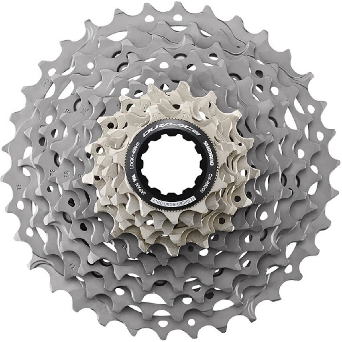 SHIMANO Dura-Ace Cs-R9200 12-Speed Cassette Silver, 11-34T, 12-Speed