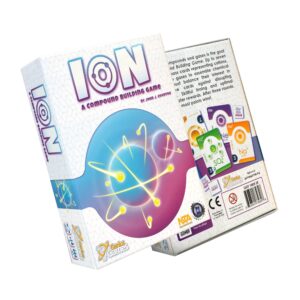 genius games ion: a compound building game (2nd edition) - a chemistry card drafting game about cations, anion, noble gases - science accurate board game for high school students, teachers and adults