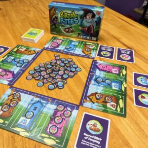 Rookie Mage Games Portal Potties - Funny Last Wizard Standing Board Games for Adults & Kids - Includes Playing Cards, Poop Emoji Tokens, Colorful Potty Boards - 2 to 4 Players, Ages 7+