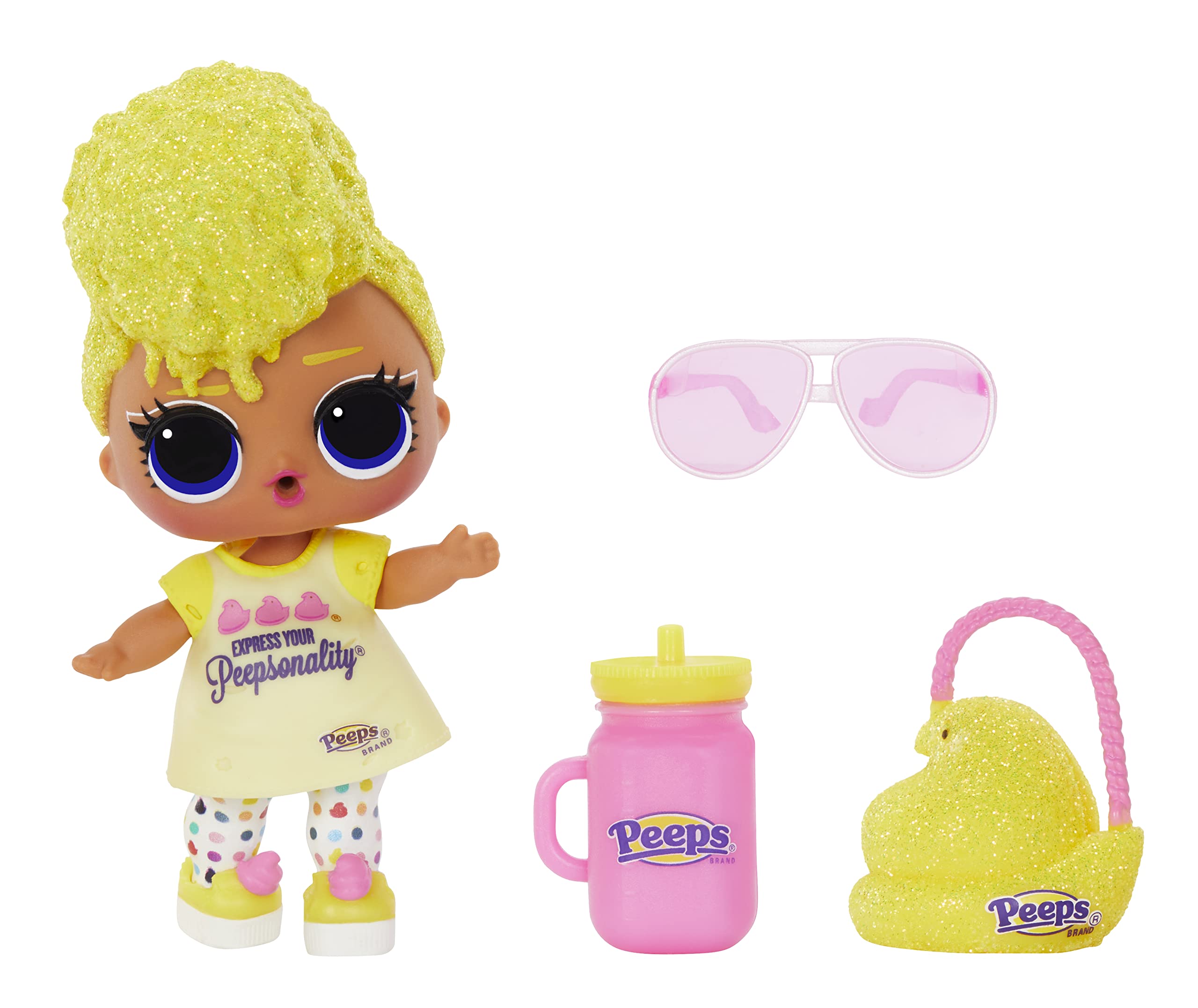 L.O.L. Surprise! LOL Surprise Loves Mini Sweets Peeps - Tough Chick with Collectible Doll, 7 Surprises, Spring Theme, Peeps Limited Edition Doll- Great Gift for Girls Age 4+