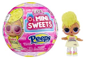 l.o.l. surprise! lol surprise loves mini sweets peeps - tough chick with collectible doll, 7 surprises, spring theme, peeps limited edition doll- great gift for girls age 4+