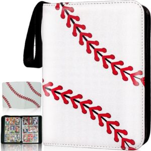 sunhorse card binder 900 pockets, trading card binder with sleeves, baseball card binder, trading card albums sports card binder collectible fits 900 cards with 50 removable sleeves