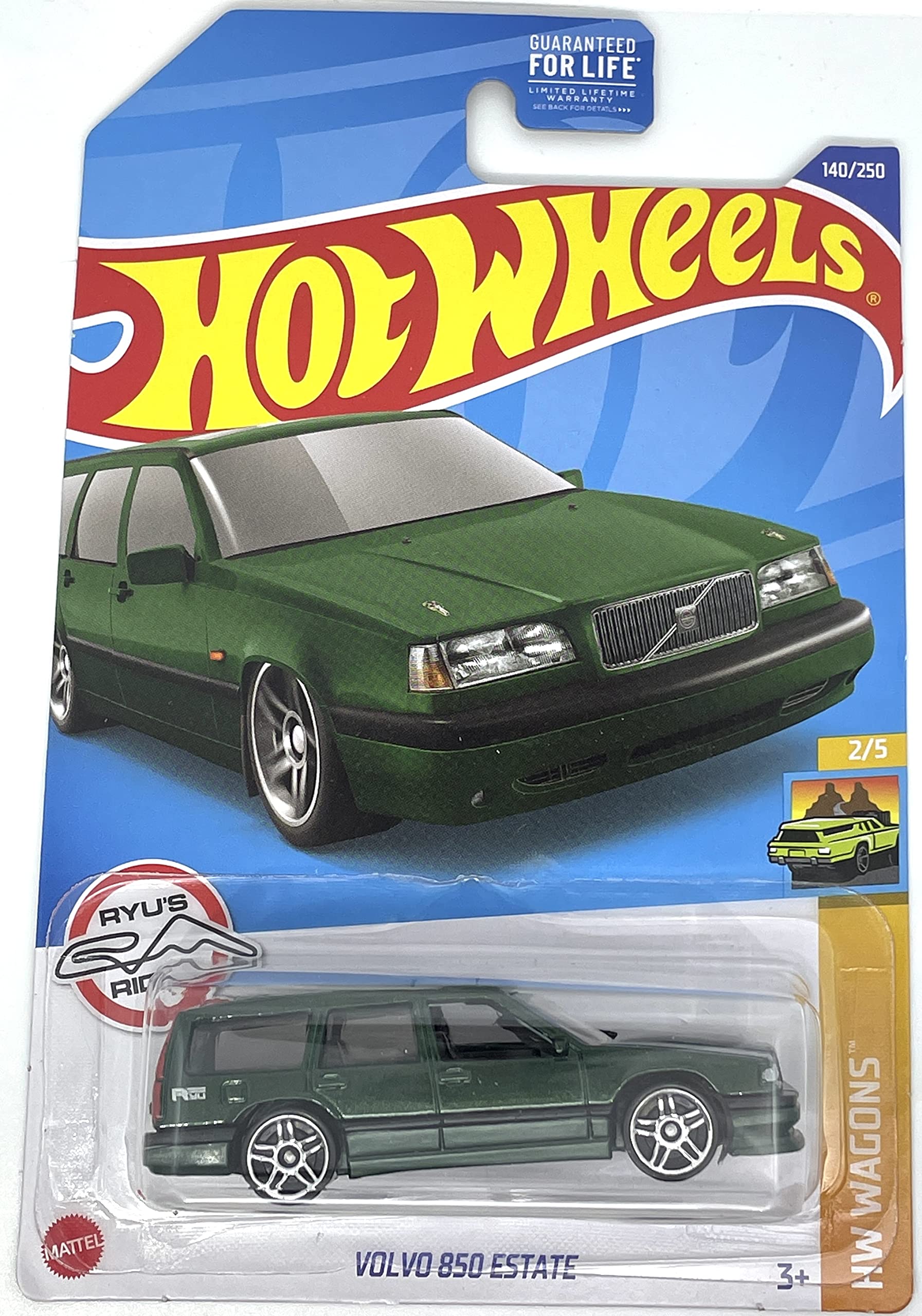 Hot Wheels - Volvo 850 Estate - HW Wagons 2/5 [Green] 140/250