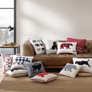 Eddie Bauer - Throw Pillow Cover Set, Cotton Home Decor, All Season Bedding (Arrowhead Red, 2 Piece)