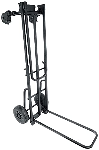 Rockville Rock Cart Pro DJ Equipment Transport Roller Car w/(3) Bags+Floor+Shelf