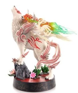 first 4 figures okami: shiranui 9 inch celestial howl pose statue