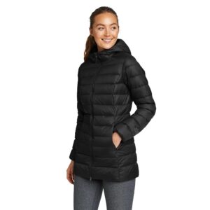 eddie bauer women's cirruslite down parka, black, medium