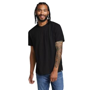 eddie bauer men's legend wash 100% cotton short-sleeve classic t-shirt, black, large