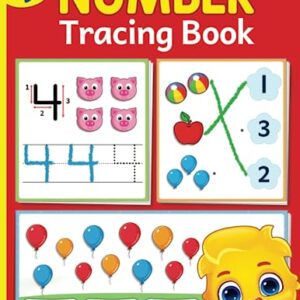 Number Tracing Book For Kids Ages 3-5: Learn To Trace Numbers 1 To 20 | Number Tracing Book For Preschoolers And Kindergarten | Fun Math Activity Book For Kids