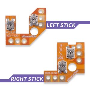 eXtremeRate Drifix Thumbsticks Drift Fix Repair Kit for PS5 Controller BDM-010 BDM-020 BDM-030 BDM-040 BDM-050, Custom Analog Stick Joystick Regulator Circuit Board for PS5 Controller