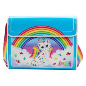 loungefly women's lisa frank angel kitty crossbody