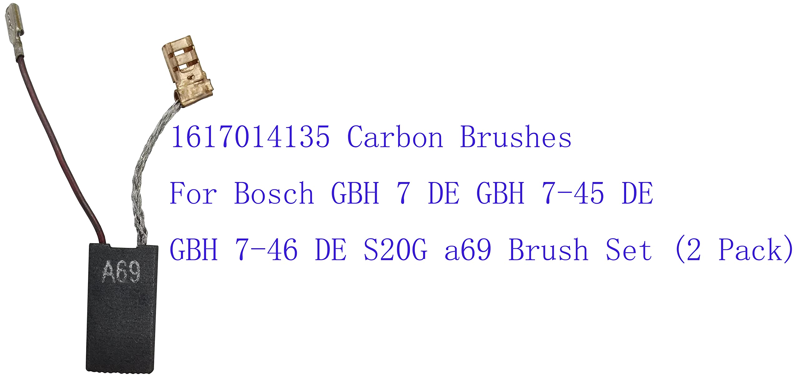 1617014135 Carbon Brushes For Bosch GBH 7 DE GBH 7-45 DE GBH 7-46 DE S20G a69 Brush Set (2 Pack)