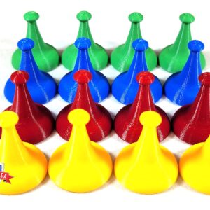 Sorry Board Game Replacement Pieces Parts Movers 16 Red Green Blue Yellow