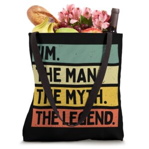 Jim The Man The Myth The Legend Funny Personalized Quote Tote Bag