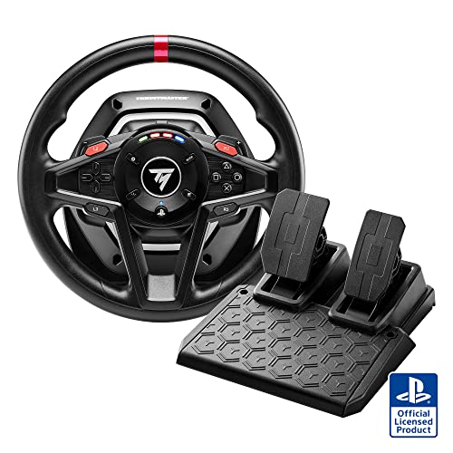 ThrustMaster T128, Force Feedback Racing Wheel with Magnetic Pedals, PlayStation 5, PlayStation 4, PC