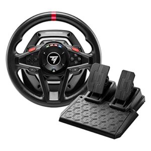 thrustmaster t128, force feedback racing wheel with magnetic pedals, playstation 5, playstation 4, pc