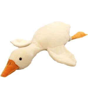 doireum swan stuffed animal, 2.6 lbs weighted stuffed animals plush swan toy goose weighted plush animals duck stuffed animals plush pillow toy gifts for kids, 19.68"