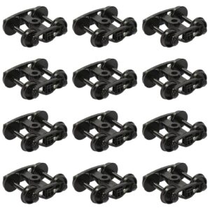 12pcs model train bogie with plastic wheels 1:87 ho scale 33" model railway accessories (style b)