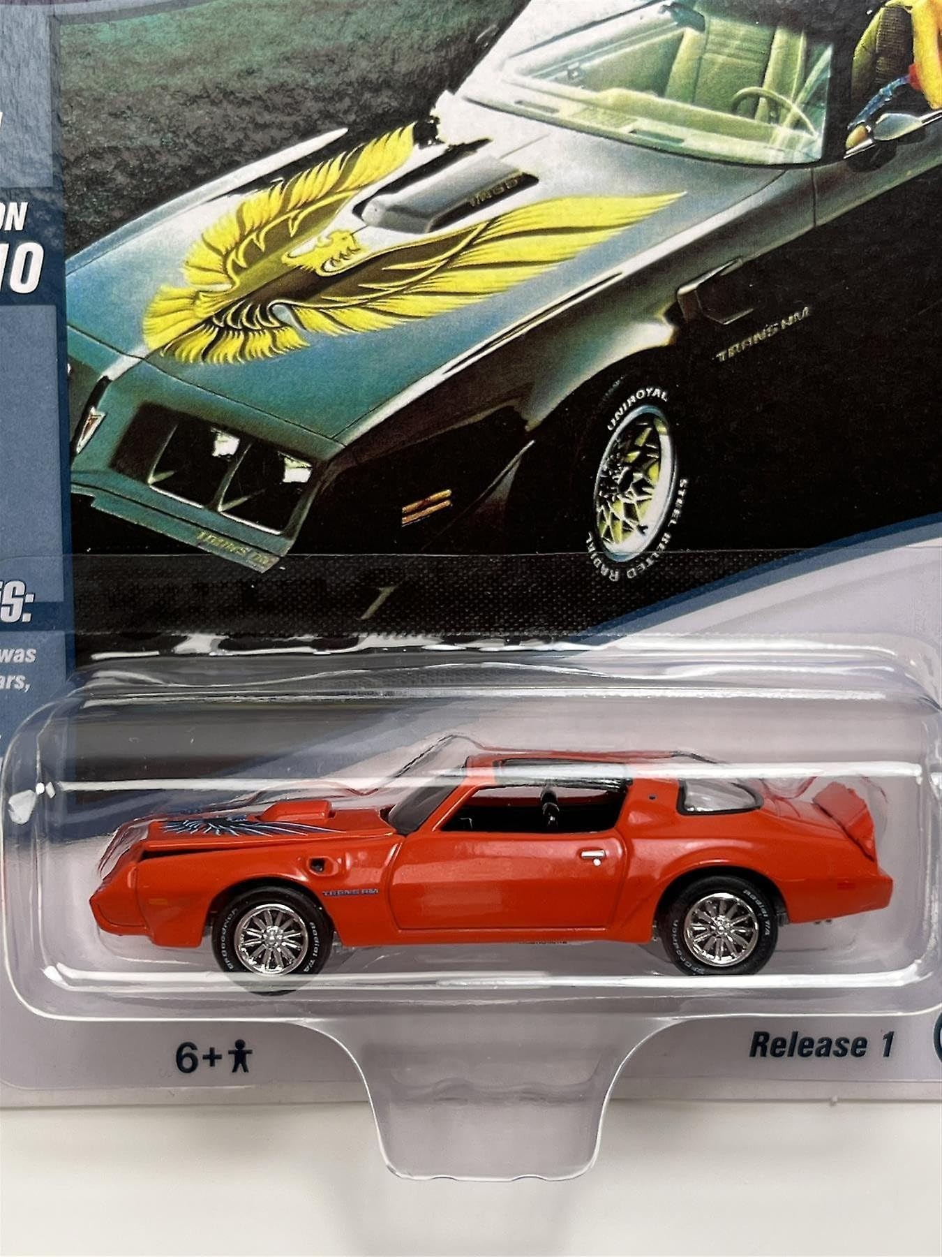 Johnny Lightning JLMC029 Muscle Car VER A 1980 Pontiac Firebird T/A Red Orange